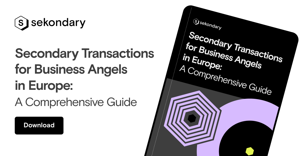 Ebook | Secondary Transactions for Business Angels in Europe - Sekondary